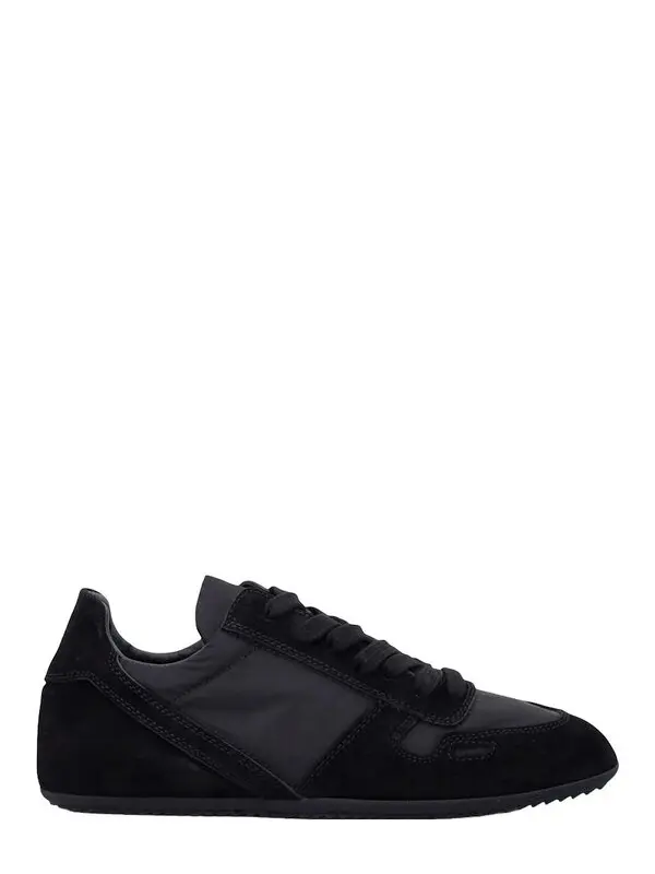 Rick Owens Minimal Low Top Sneakers - Black