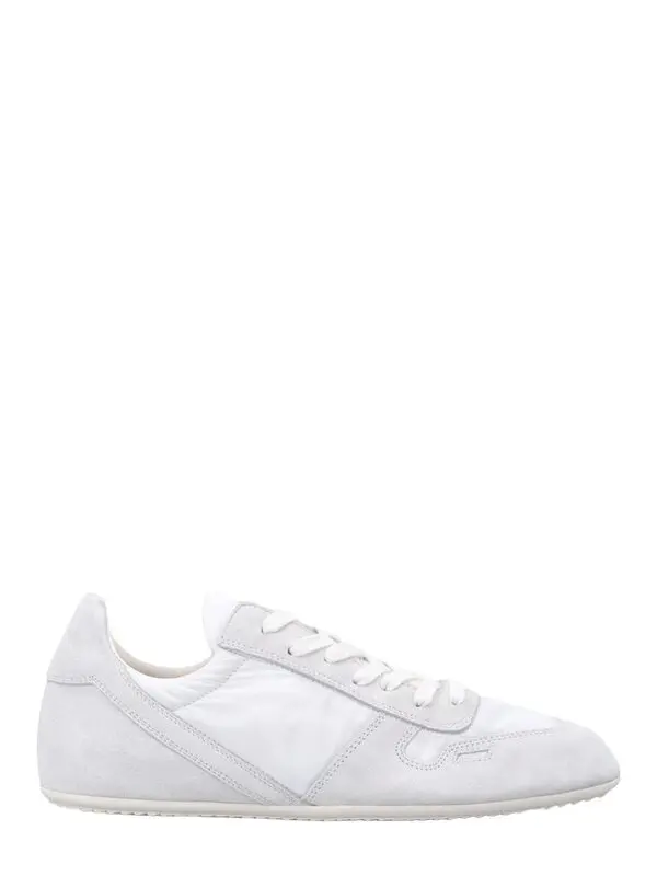 Rick Owens Minimal Lace Up Sneakers - Milk