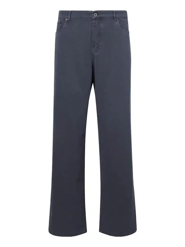Miu Miu Embroidered Wide-leg Jeans - Grey
