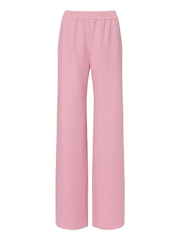 Valentino Garavani Silk Wide-leg Pants - Pink