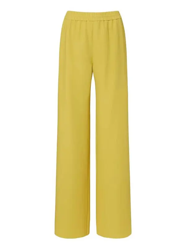 Valentino Garavani Wide-leg Silk Pants - Yellow