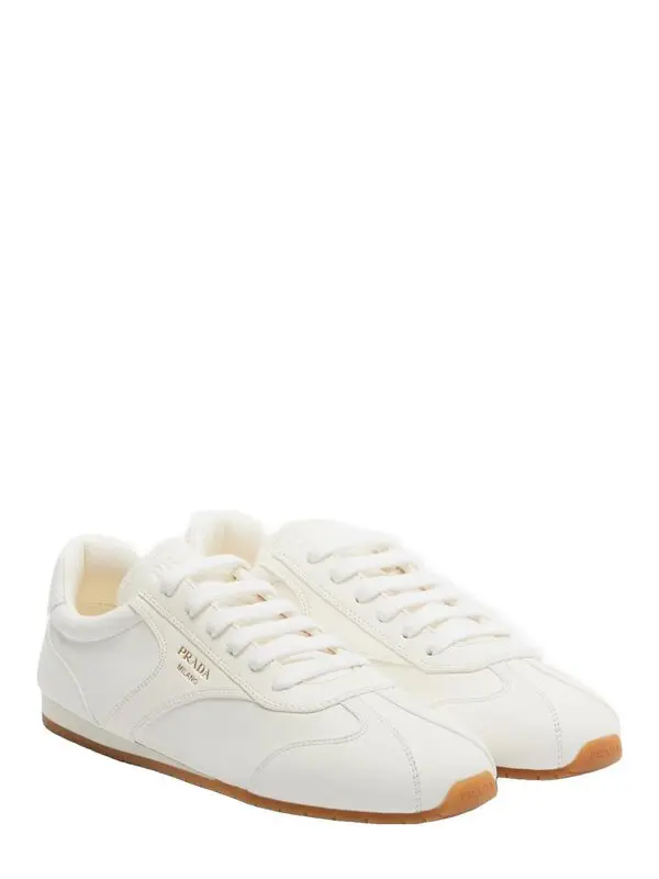 Prada Leather Sneakers - White