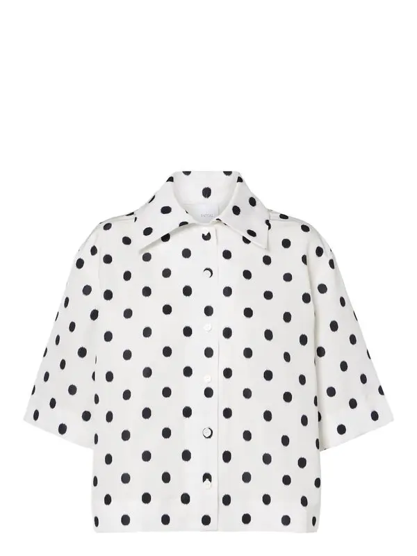 Patou Polka-dot Blouse - White
