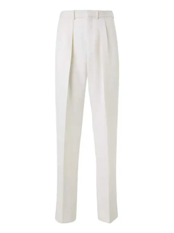 TOM FORD Wool And Silk Suit Pants - White