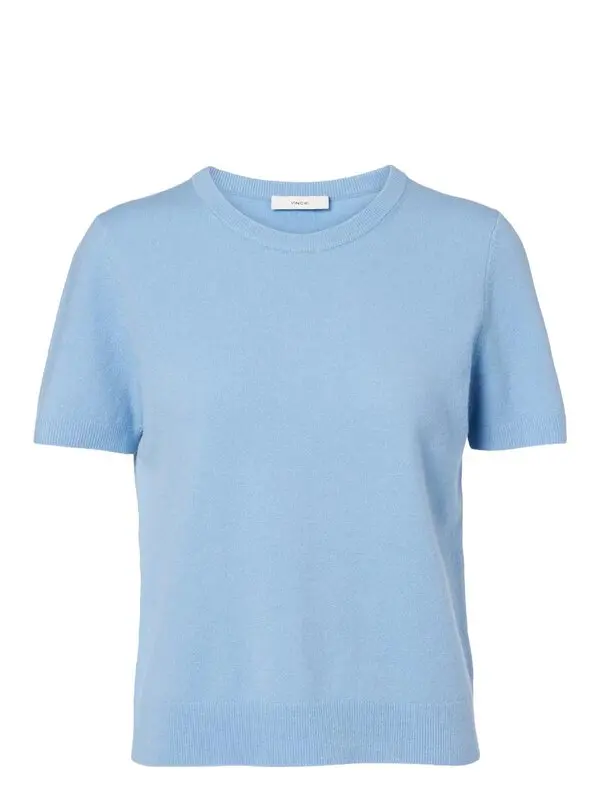 Vince Wool And Cashmere-blend Sweater - Blue