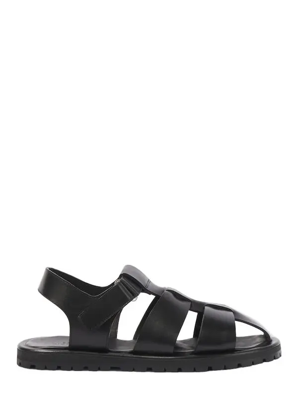 Studio Nicholson Sandom Leather Sandals - Black