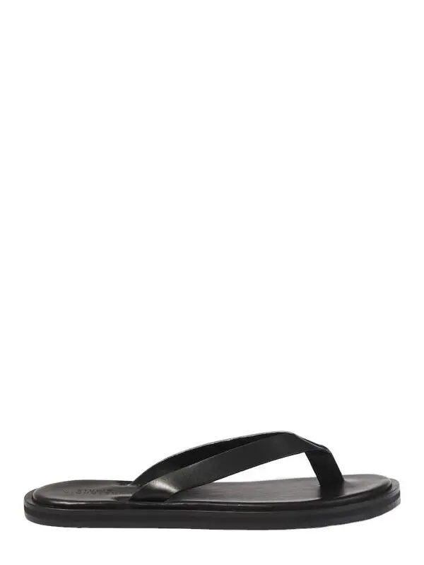 Studio Nicholson Curren Leather Thong Sandals - Black