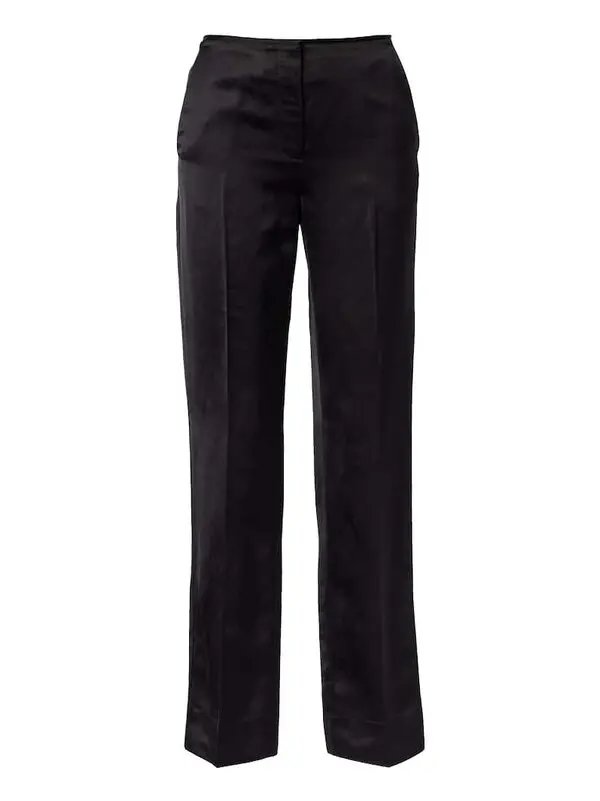 TOTEME Straight Pants - Black