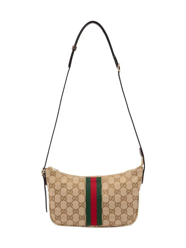 Gucci Lunetta Gg Canvas Small Crossbody Bag - Beige