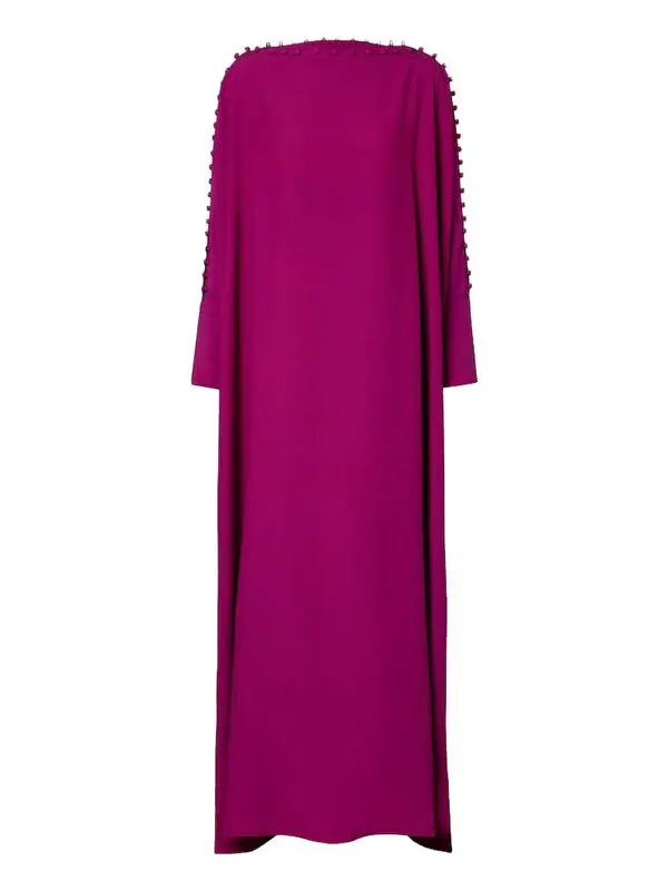 TALLER MARMO Crêpe Kaftan - Purple