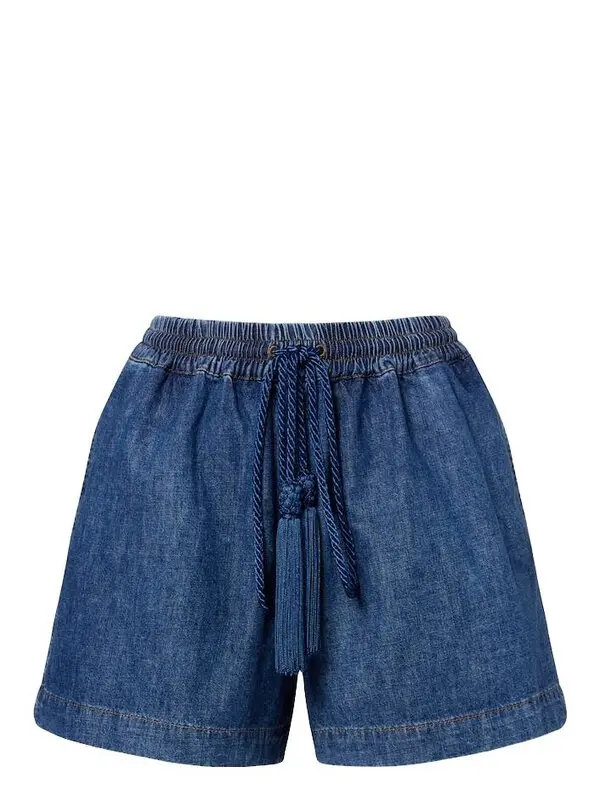 Valentino Garavani Denim Shorts - Blue