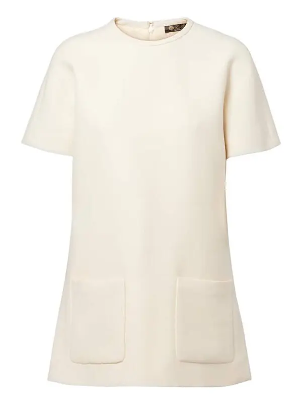 Loro Piana Irina Wool And Silk T-shirt - White