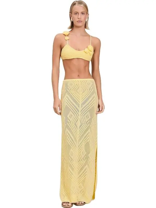 Devon Windsor Vie Knit Maxi Skirt - Floral
