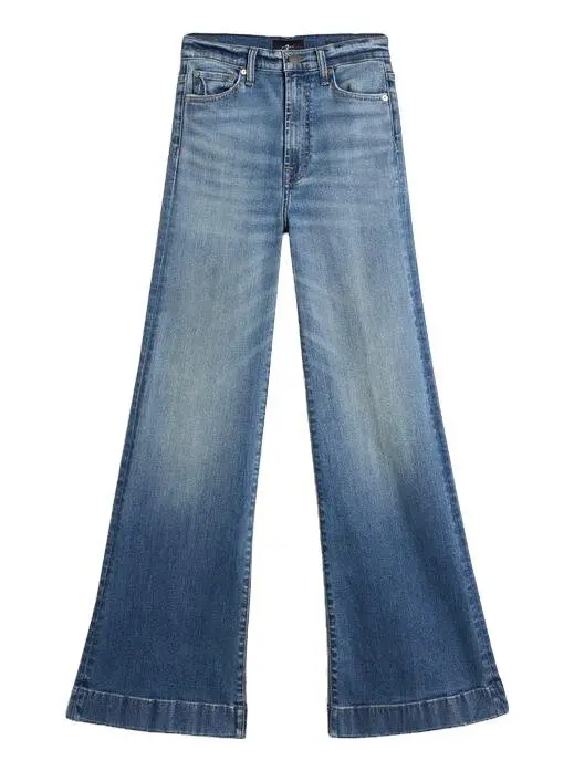 7 For All Mankind Tailorless Modern Dojo In Slim Illusion Faded Echo - Denim