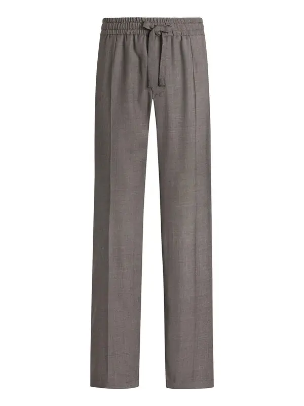 Dolce & Gabbana Wool Jogging Trousers - Grey