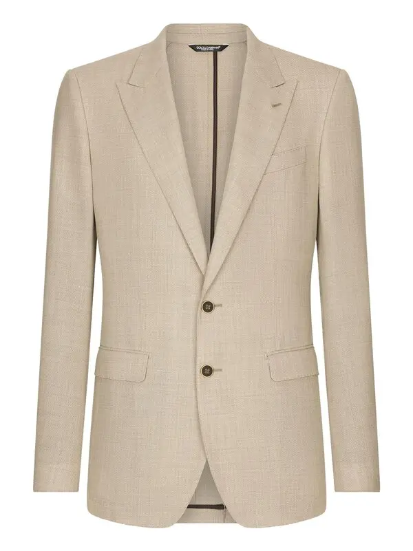 Dolce & Gabbana Single-breasted Wool Jacket - Grey