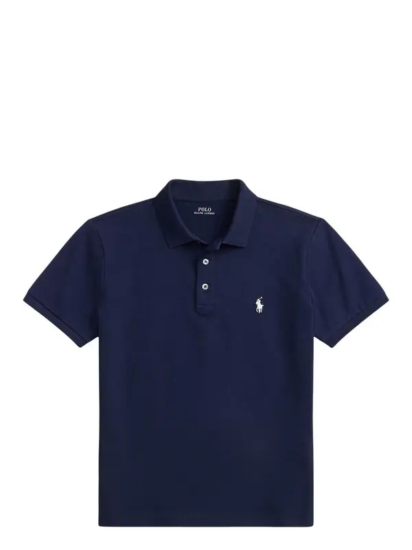 Polo Ralph Lauren Slim Fit Stretch Mesh Polo - Blue