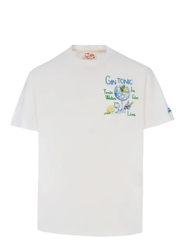 MC2 SAINT BARTH Gin Tonic T-shirt - White