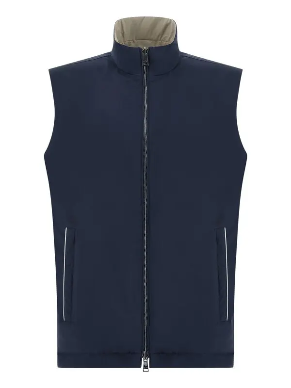 Paul & Shark Typhoon Platinum Reversible Vest - Blue