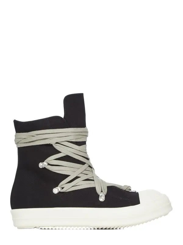 Rick Owens Megalace High-top Sneakers - Black