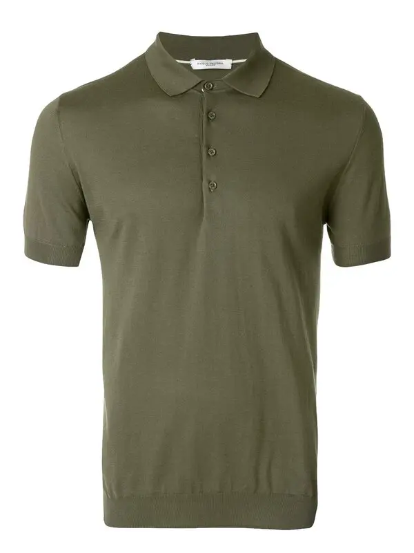 PAOLO PECORA Cotton Polo Shirt - Green
