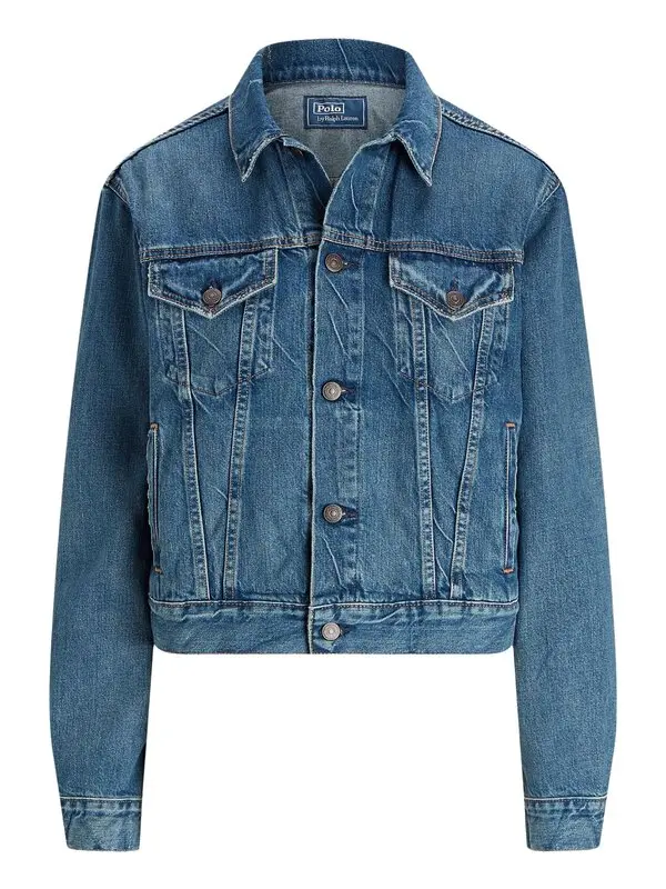 Polo Ralph Lauren Denim Jacket With Logo - Blue