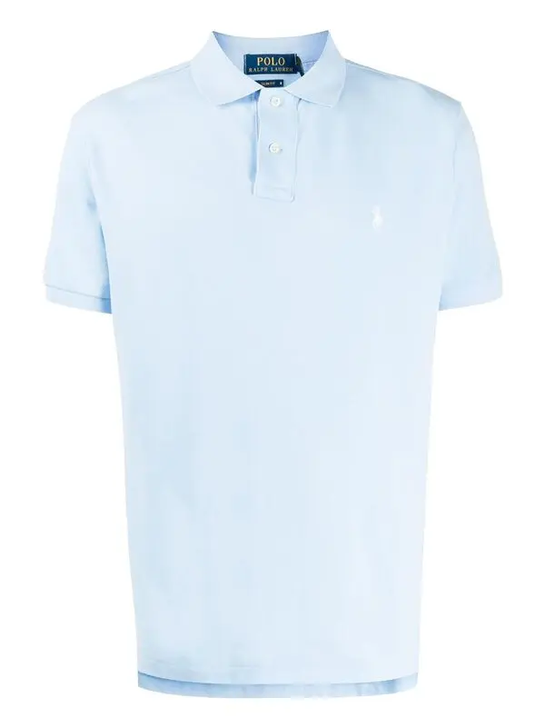 Polo Ralph Lauren Slim Fit Mesh Polo - Blue