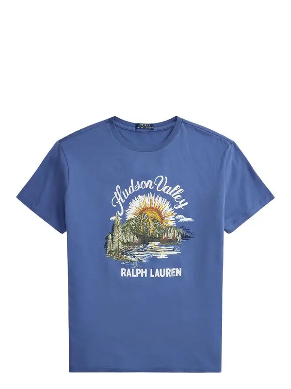 Polo Ralph Lauren Classic Fit T-shirt With Graphics - Blue