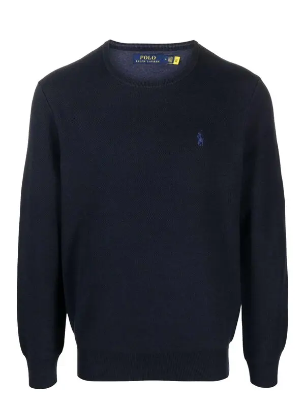 Polo Ralph Lauren Sweater With Logo - Blue