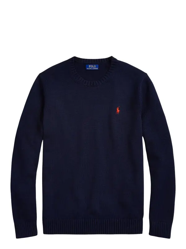 Polo Ralph Lauren Cotton Crew Neck Sweater - Blue