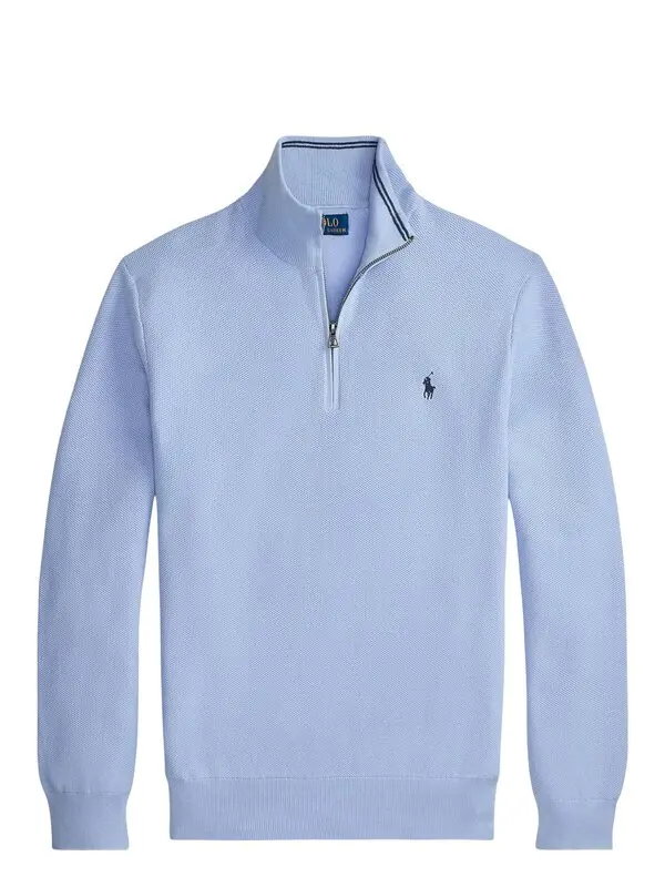 Polo Ralph Lauren Half Zip Pullover Sweater - Sky Blue