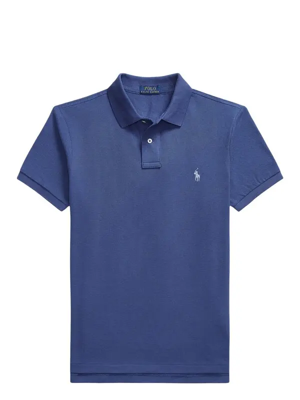 Polo Ralph Lauren Slim Fit Mesh Polo - Blue