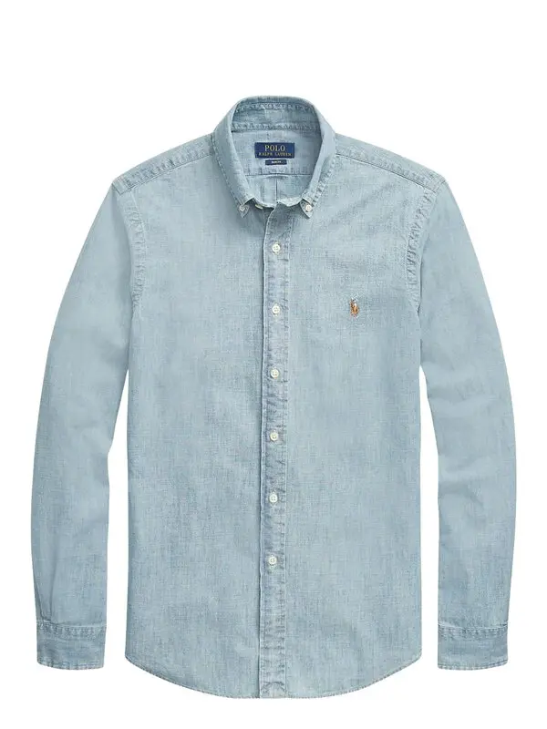 Polo Ralph Lauren Denim Shirt With Logo - Blue