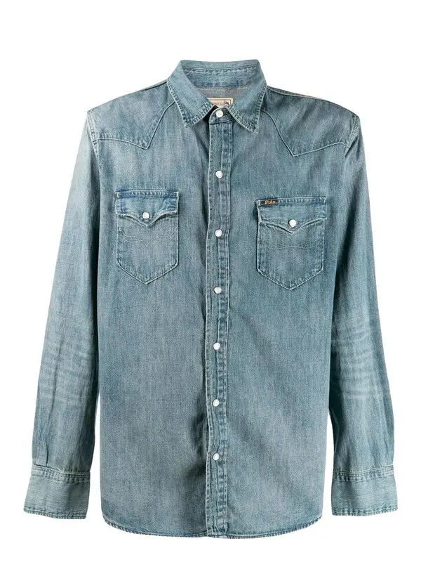 Polo Ralph Lauren Shirt In Jeans - Blue
