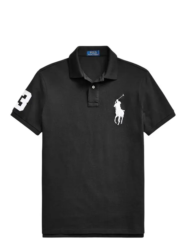 Polo Ralph Lauren Big Pony Mesh Polo - Black