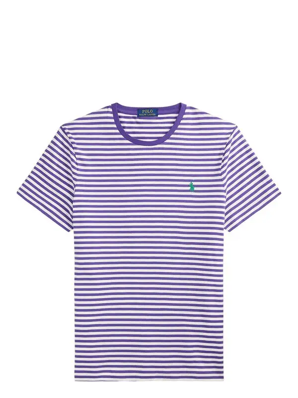 Polo Ralph Lauren Striped Cotton T-shirt - Purple