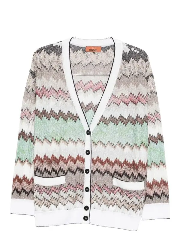 Missoni Zig Zag Cardigan - White