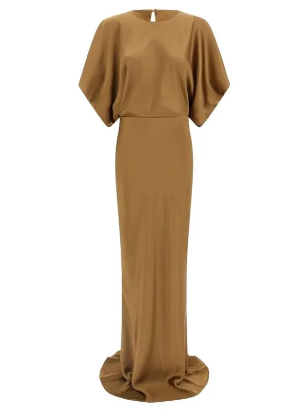 Norma Kamali Long Dress - Beige