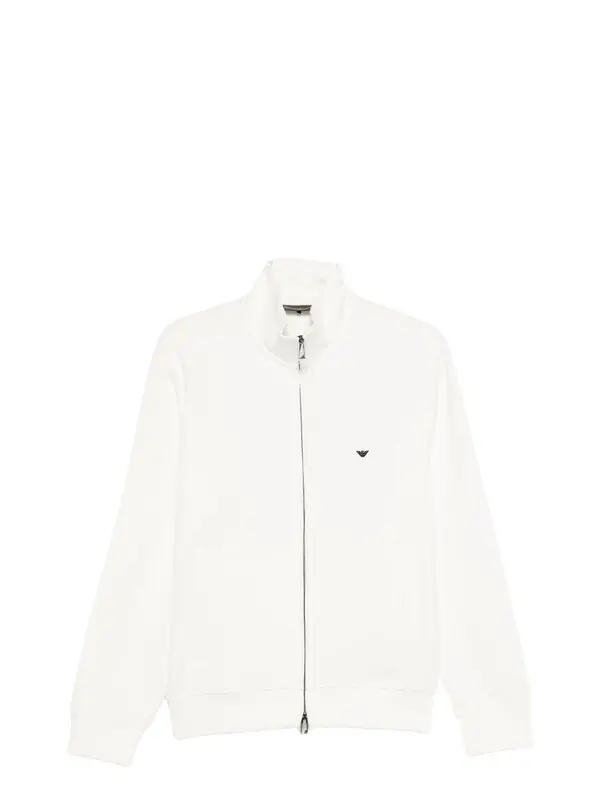 Emporio Armani Logo Cotton Sweatshirt - White