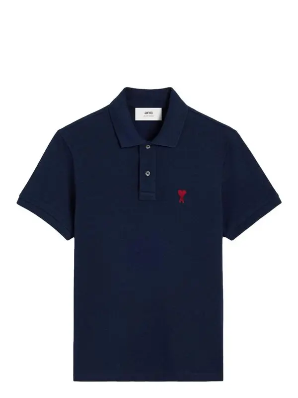 Ami De Coeur Cotton Polo Shirt - Blue