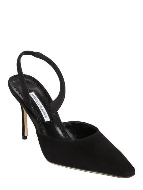Manolo Blahnik Borelapla Slingback Pumps - Black