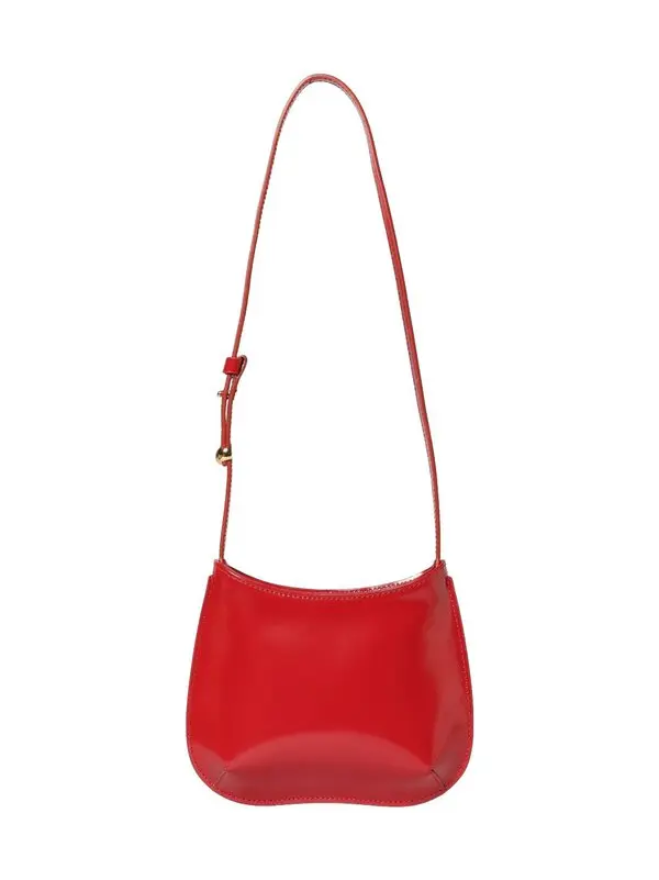 Jacquemus Le Petit Bisou Brushed Leather Bag - Red