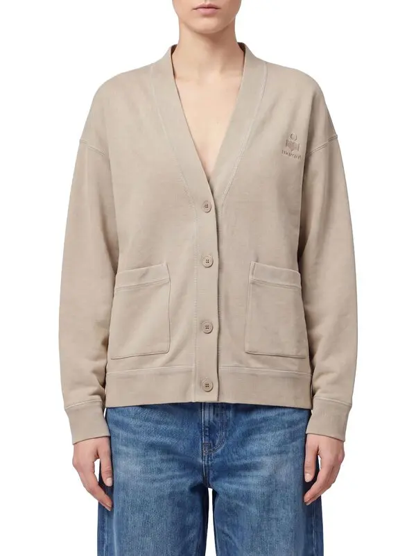 Isabel Marant Étoile Relaxed Fit V-neck Cardigan - Earth