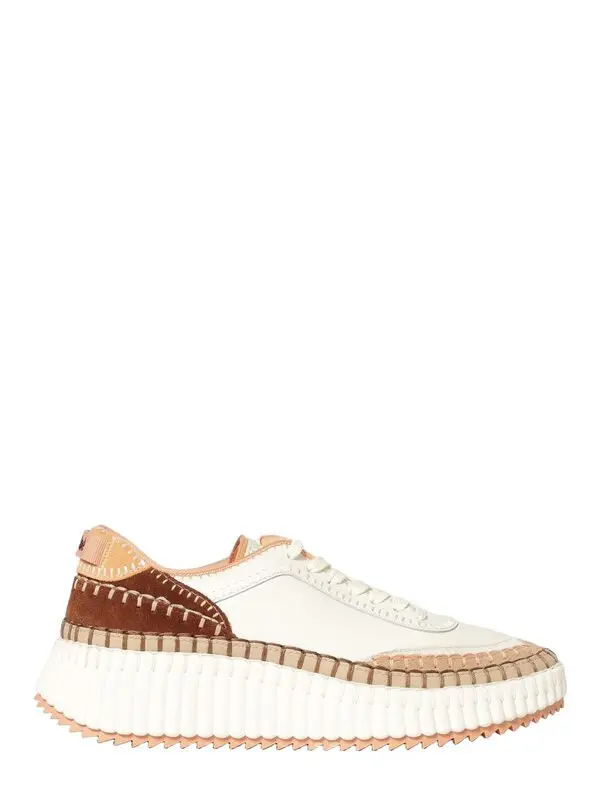 Chloé Lace-up Sneakers - Pink