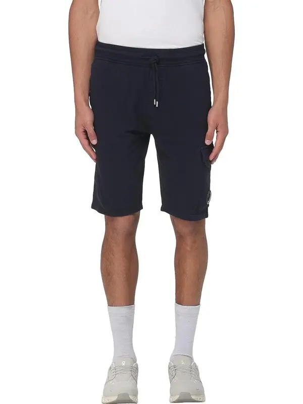 C.P. COMPANY Cotton Jogging Cargo Shorts - Blue