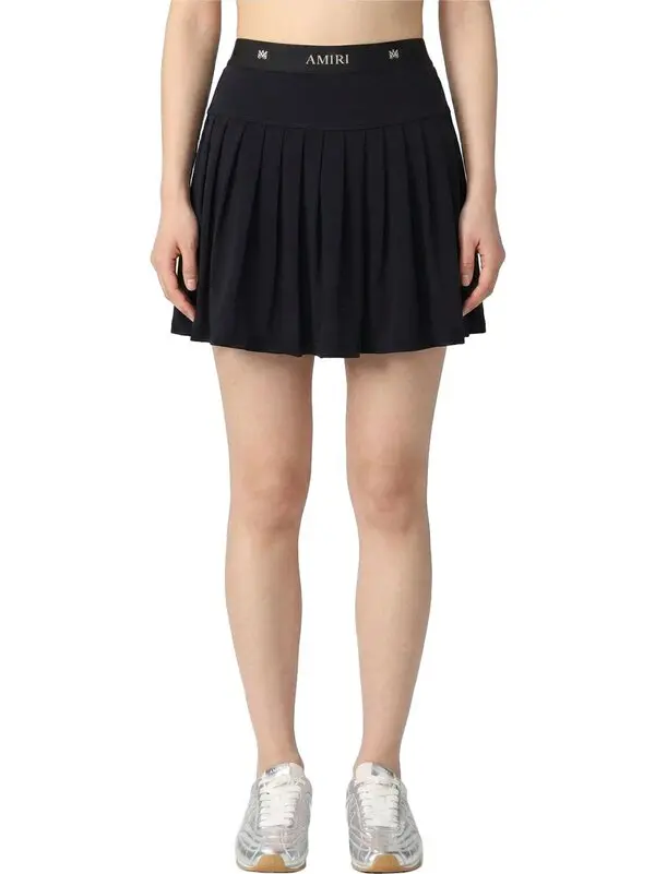 Amiri Pleated Skirt - Black