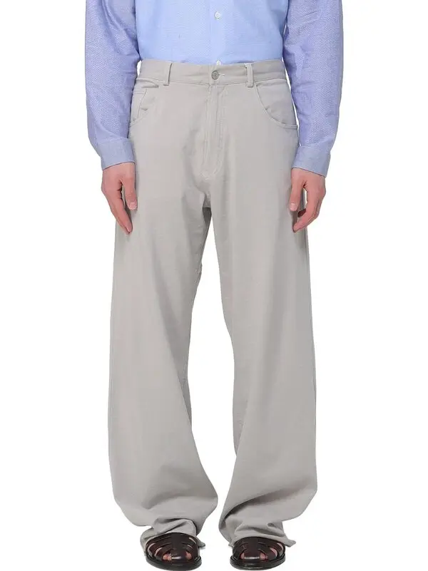 MAISON MARGIELA Cotton Wide Leg Trousers - Black