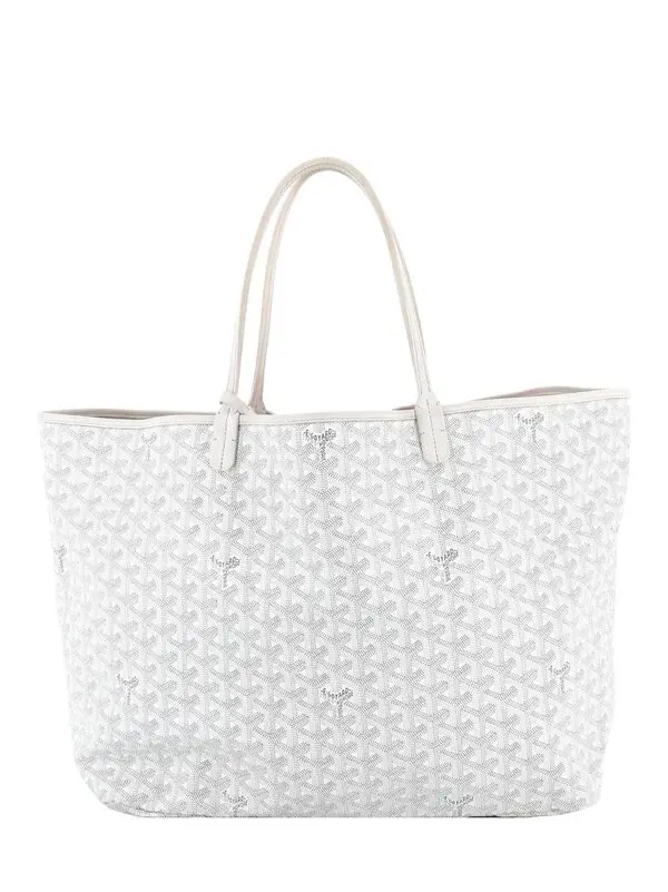 Goyard Saint Louis Gm Tote Coated Canvas - White
