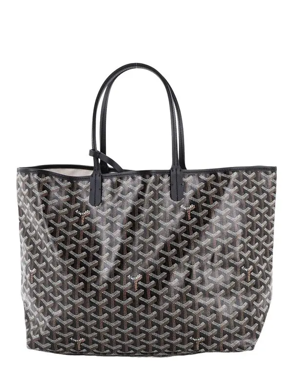 Goyard Saint Louis Pm Tote Coated Canvas - Black