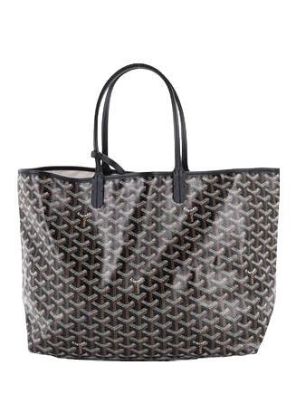 Goyard Saint Louis Pm Tote Coated Canvas - Black